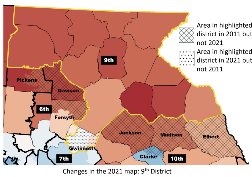 Discover gerrymandering in Georgia's 2021 congressional districting ...